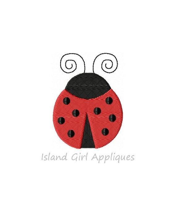 Ladybug Machine Embroidery Mini Design | Etsy