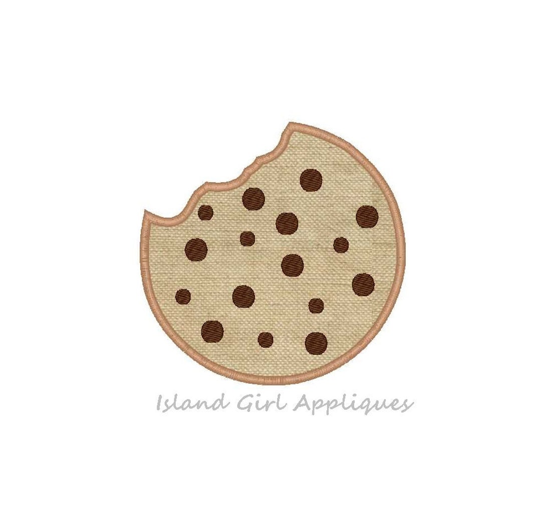 Chocolate Chip Cookie Machine Embroidery Applique Design - Etsy