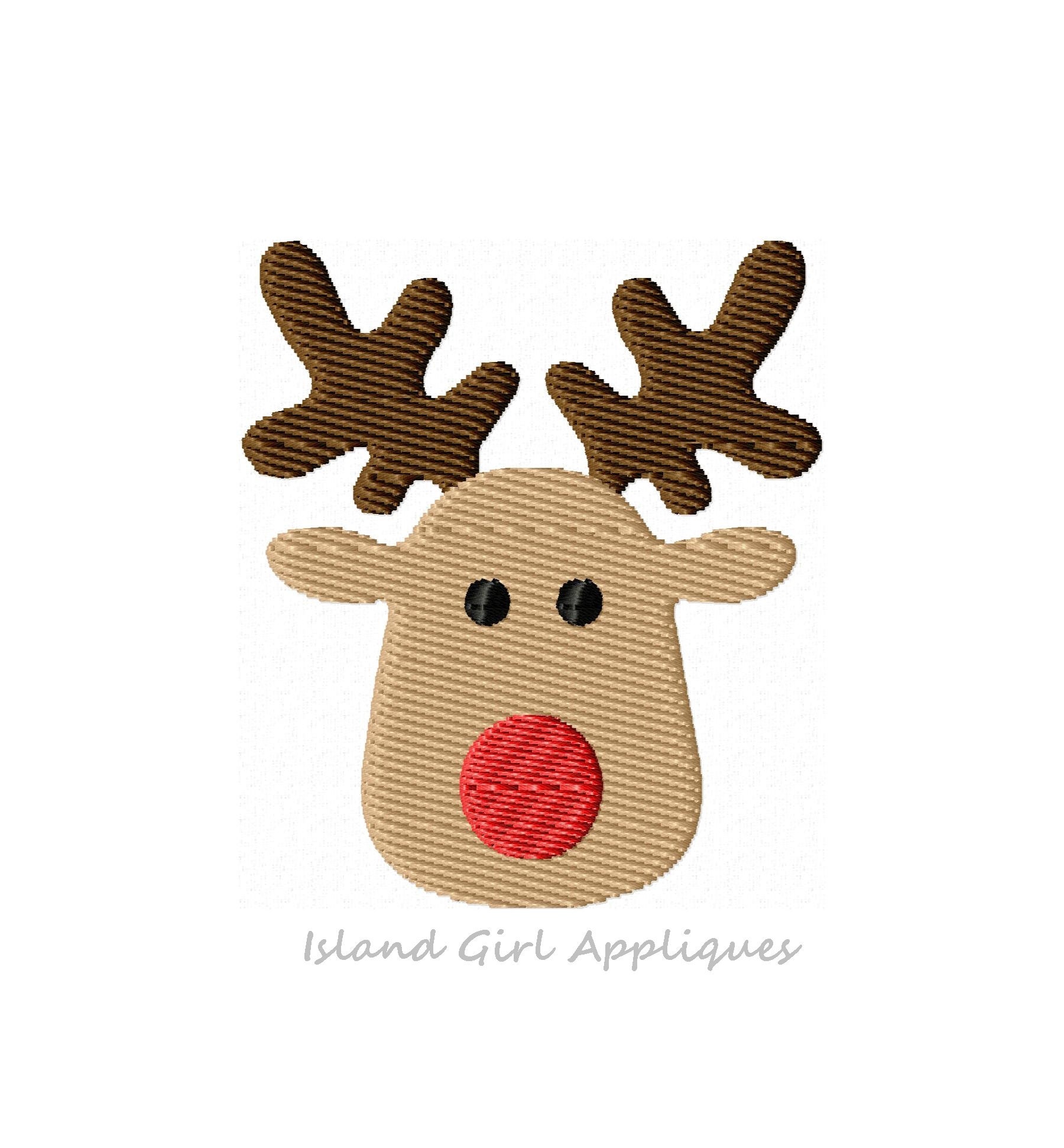 Christmas Reindeer Embroidery Designs - Etsy