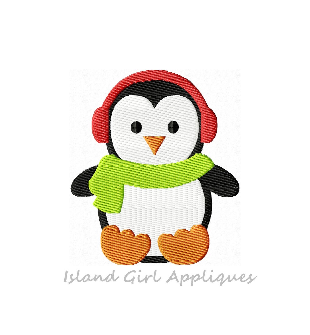 Penguin Mini Machine Embroidery Design - Etsy