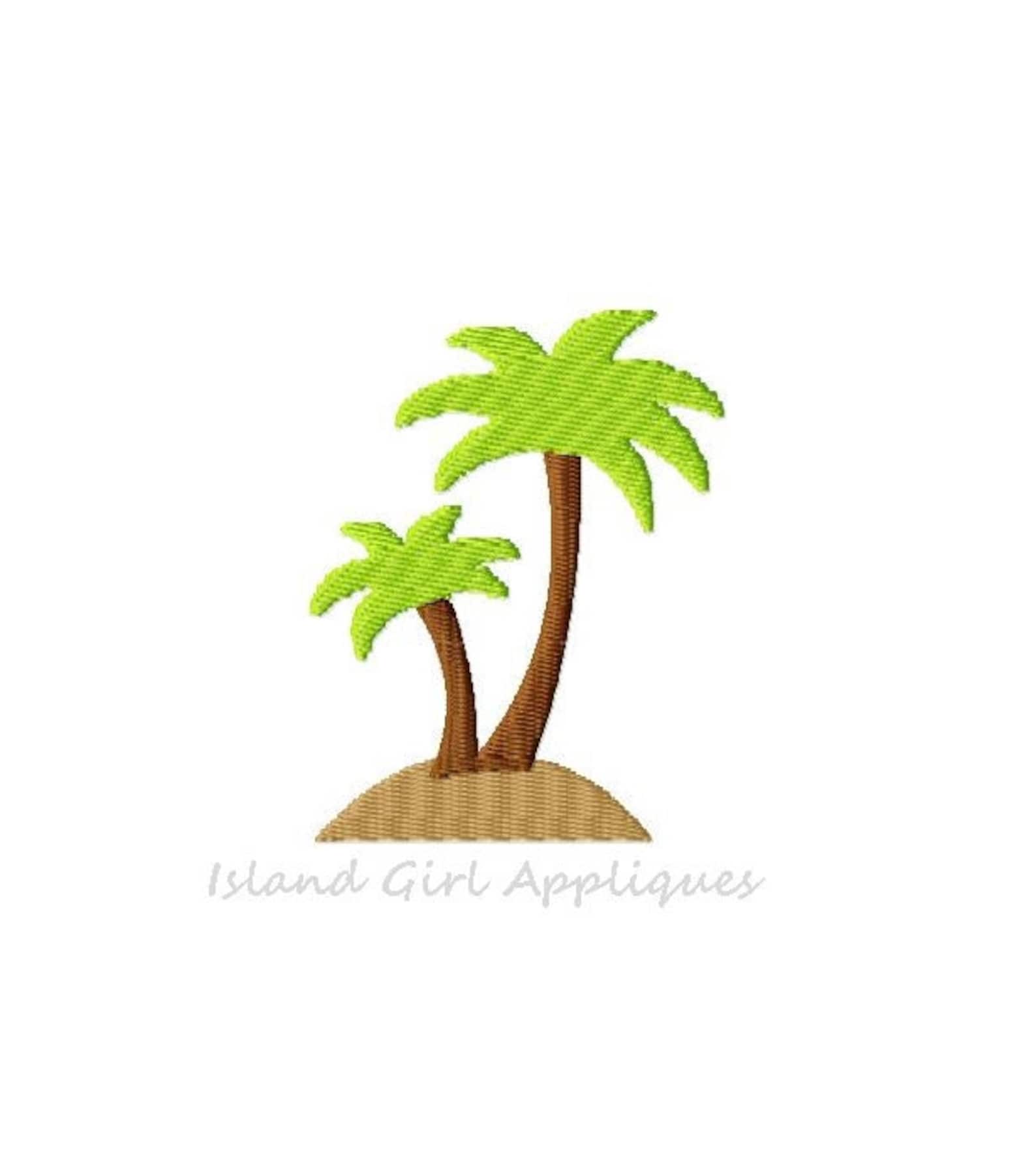 Palm Trees Machine Embroidery Mini Design - Etsy