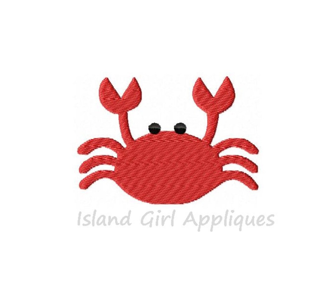 Crab Mini Machine Embroidery Design, 6 Sizes - Etsy