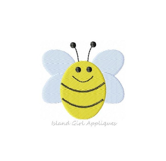 Bumble Bee Mini Machine Embroidery Design | Etsy