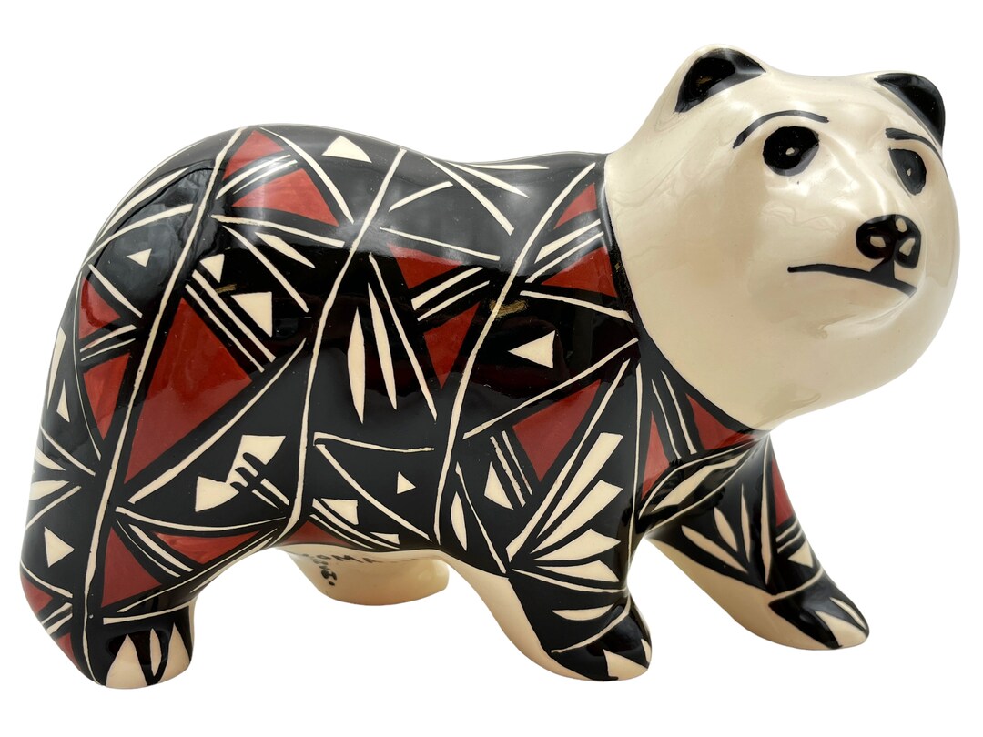 Native American Pottery Acoma Bear Sculpture Home Decor Hand - Etsy