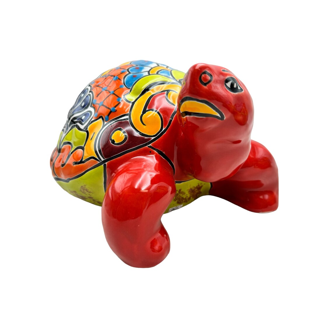 Talavera Large Turtle Tortoise Sculpture Mexican Pottery Home Decor ...