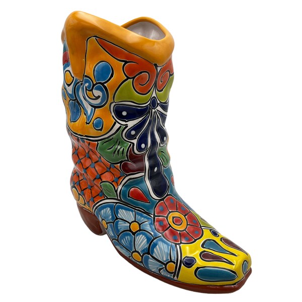 Talavera Boot Planter - Etsy