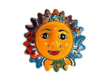 Hand Painted Talavera Mini Sun - Etsy