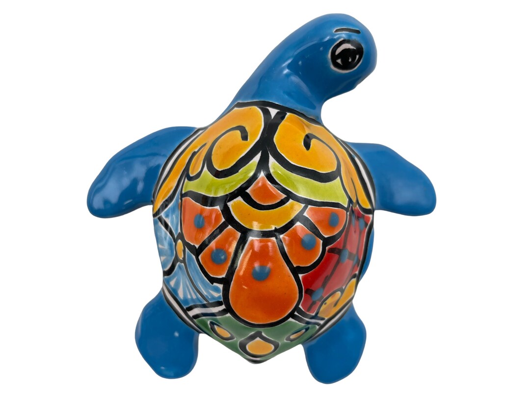 Talavera Sea Turtle Mexican Pottery Home Decor Folk Art Indoor Outdoor ...
