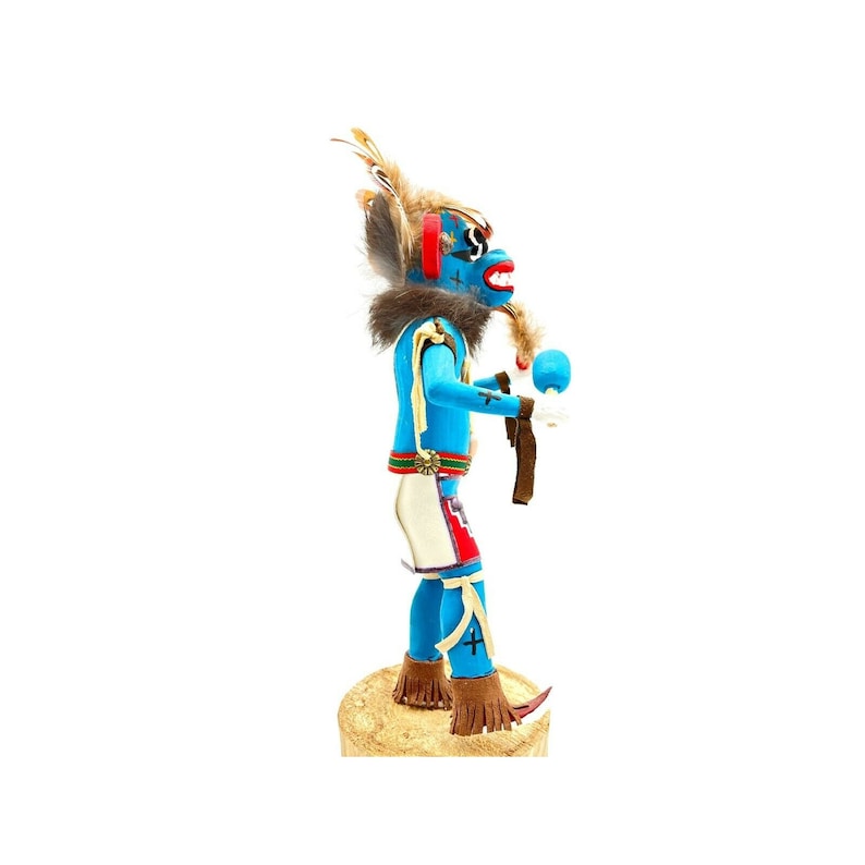 Native American Kachina Doll blue Ahote Handmade Indian | Etsy