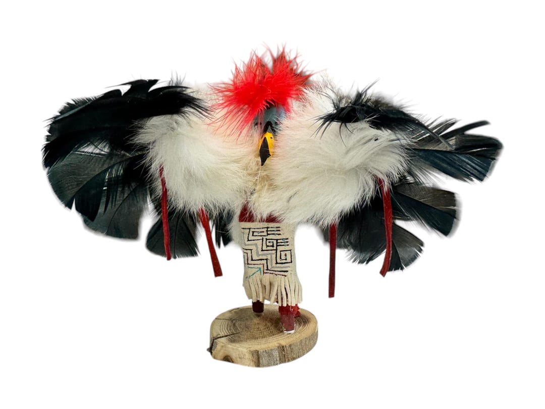 Native American Kachina Doll eagle Handmade Hand Painted Southwestern ...