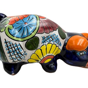 Talavera Pig Sculpture Animal Piggy Yard Art Mexican Pottery Handmade ...