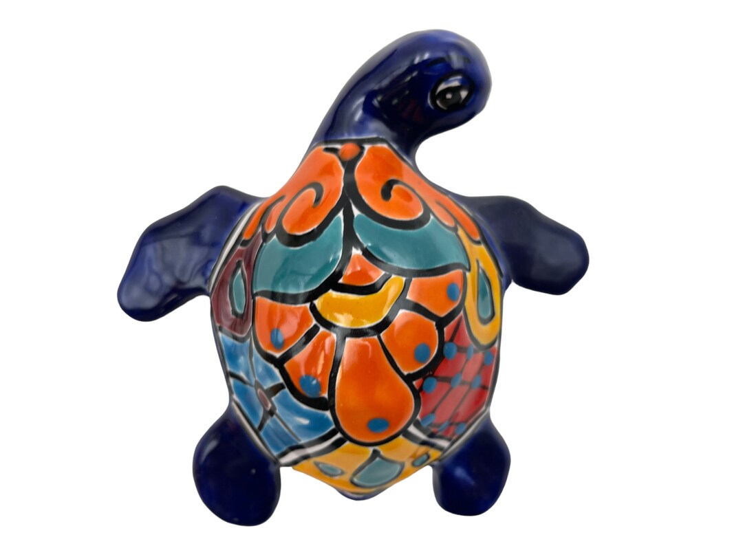 Talavera Sea Turtle Mexican Pottery Home Decor Folk Art Indoor - Etsy