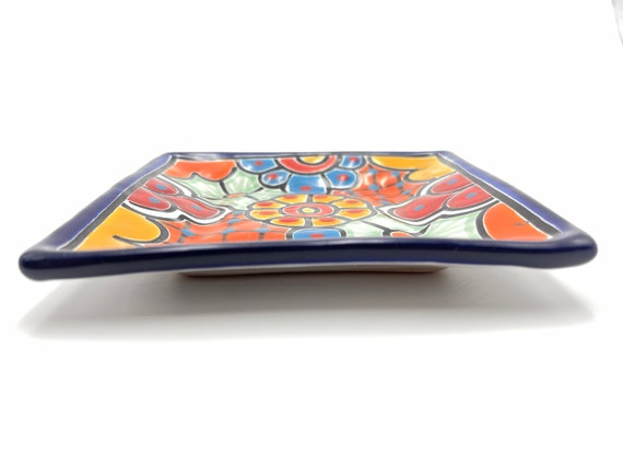 Plates Kitchen & Dining Talavera Square Plate etna.com.pe