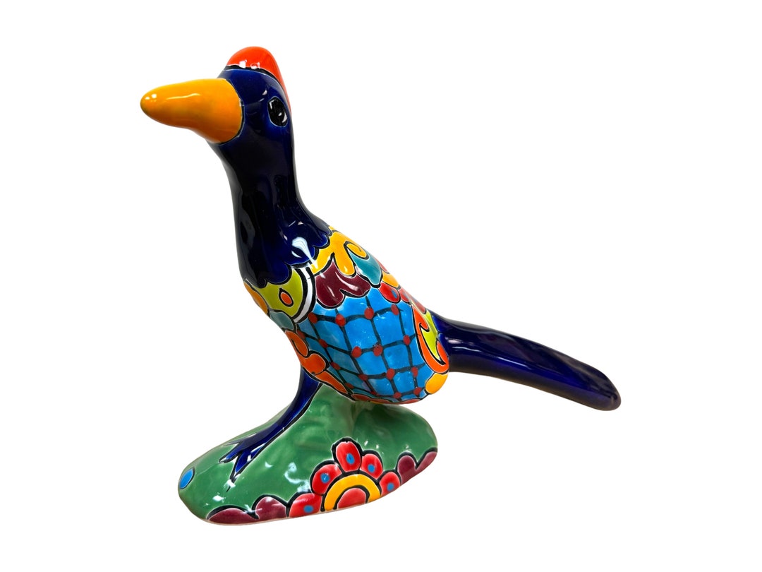 Talavera Road Runner Sculpture Mexican Pottery Folk Art Handmade Hand ...