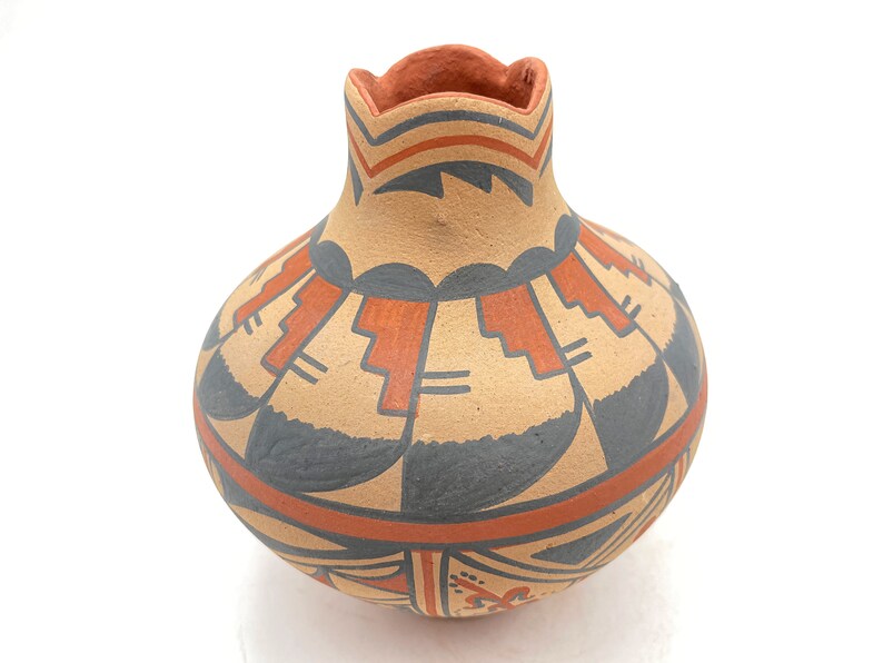 Handmade Native American Pottery Pot Jemez Hand Painted Indian - Etsy