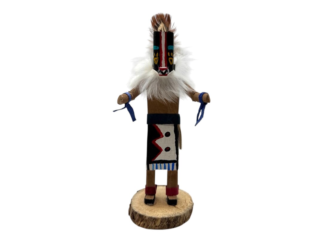Native American Kachina Doll badger Handmade Hand Painted by Indian ...