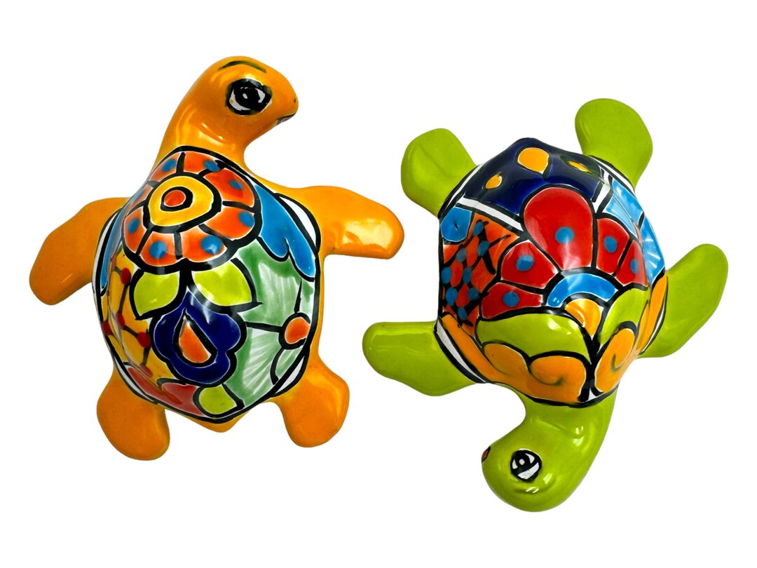 Talavera Sea Turtle 2 Mexican Pottery Home Decor Folk Art Indoor ...