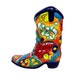 Talavera Boot Planter Folk Art Mexican Pottery Bota Pot Home Decor ...