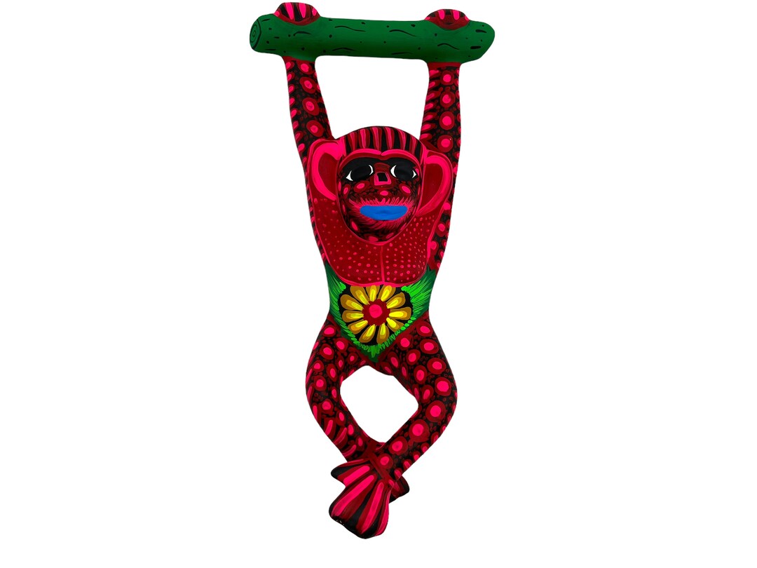 Talavera Monkey Guerrero Folk Art Cute Handmade Hand Painted Indoor ...