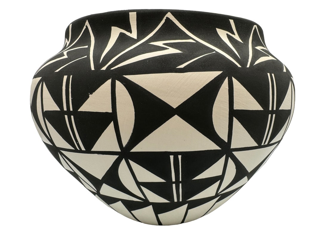 Native American Pottery Acoma Handmade Hand Painted Southwest Indian ...