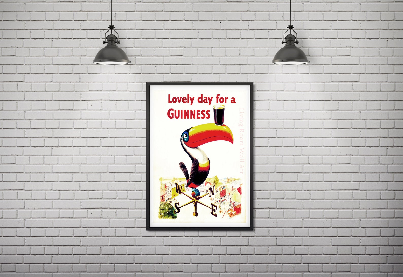 Guinness Toucan Vintage Alcohol Poster Print ,guinness Advert, Guinness ...