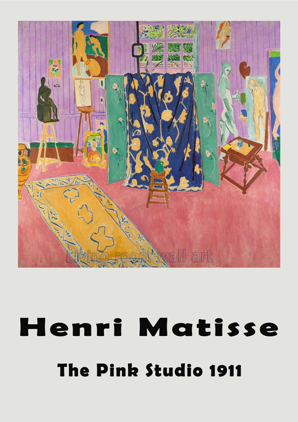 Henri Matisse the Pink Studio 1911 Wall Decor ,art Exhibition Digital ...