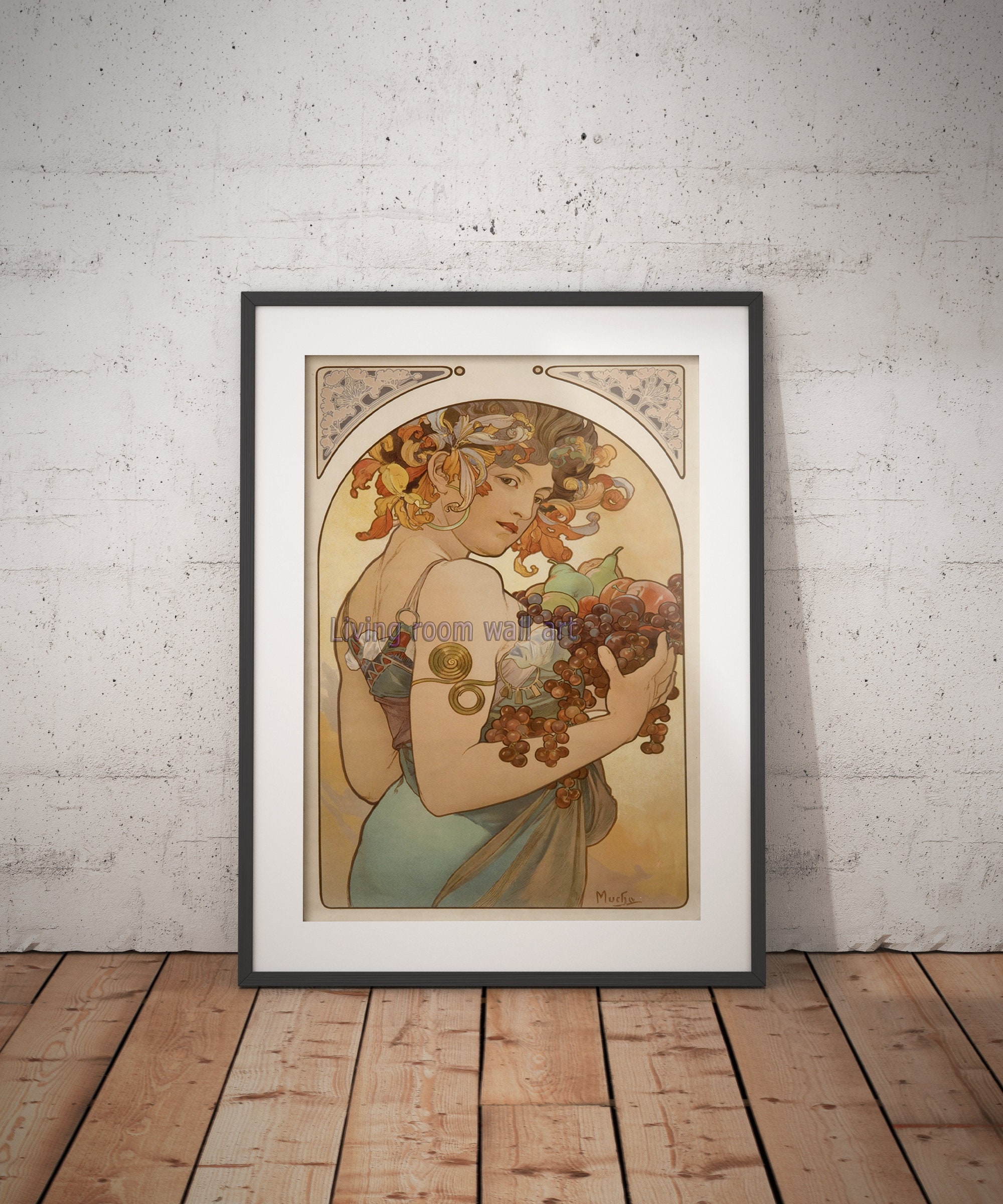 Fruit - by Alphonse Mucha 1897 Digital Download, Mucha Art , Art ...