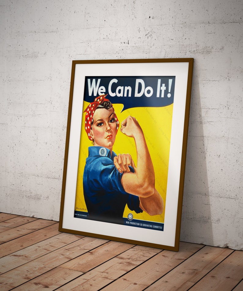 Rosy the Riveter We Can Do It! Wall Decor Poster , Rosie the Riveter ...
