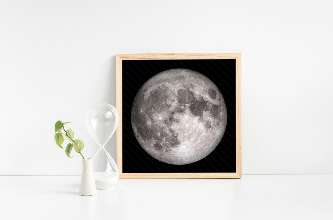 Full Moon Photography Print, NASA Space Poster (digital Download) - Etsy