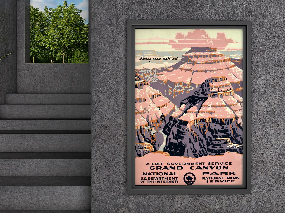 Grand Canyon Travel Poster, Grand Canyon Digital, Grand Canyon Print ...