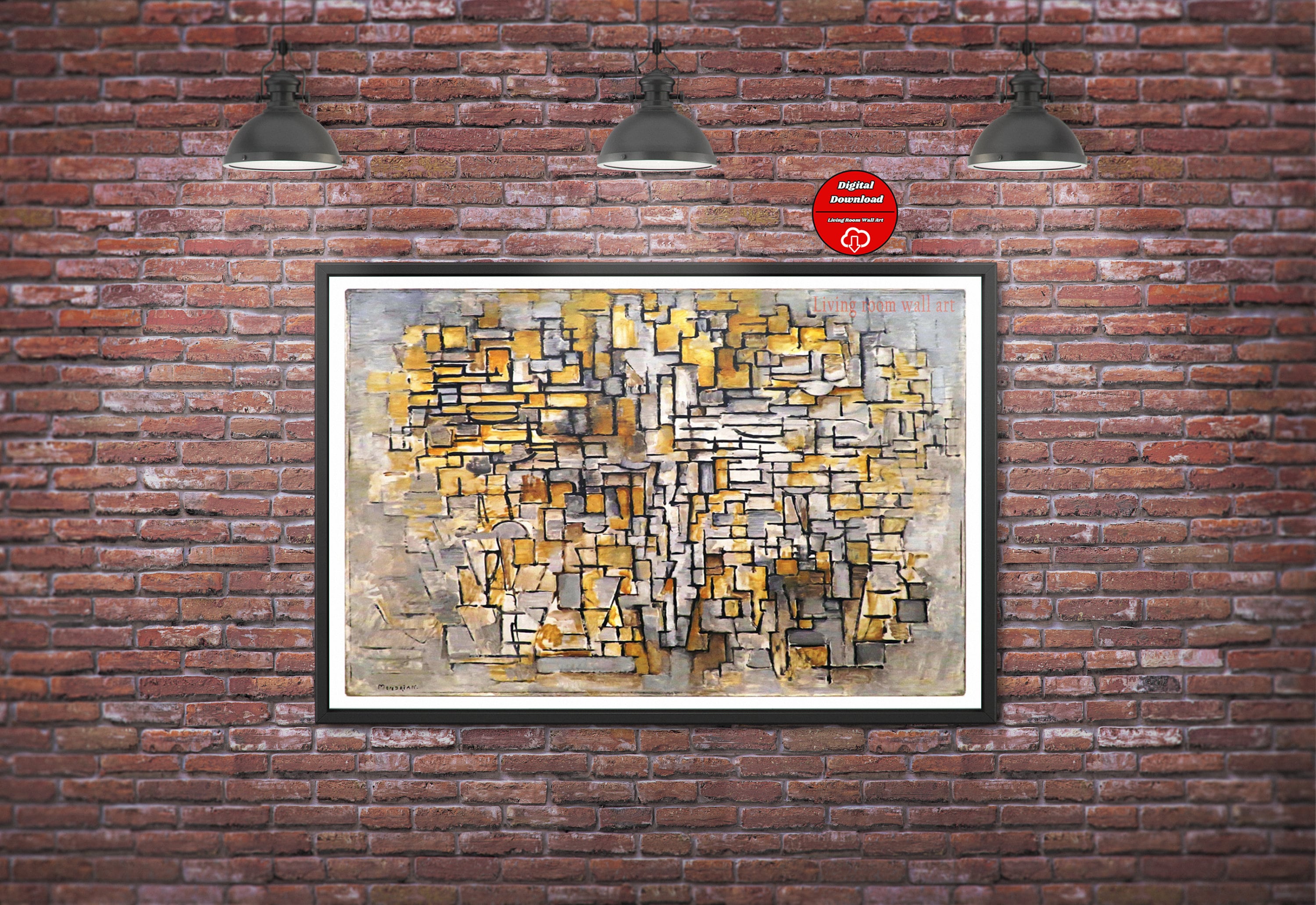 Piet Mondrian Wall Decor Tableau No. 2/composition No. VII , Piet ...