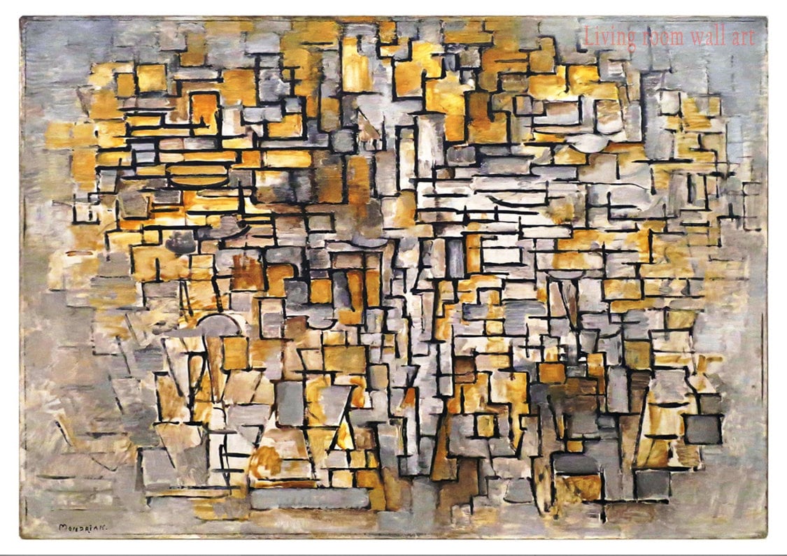 Piet Mondrian Wall Decor Tableau No. 2/composition No. VII , Piet ...