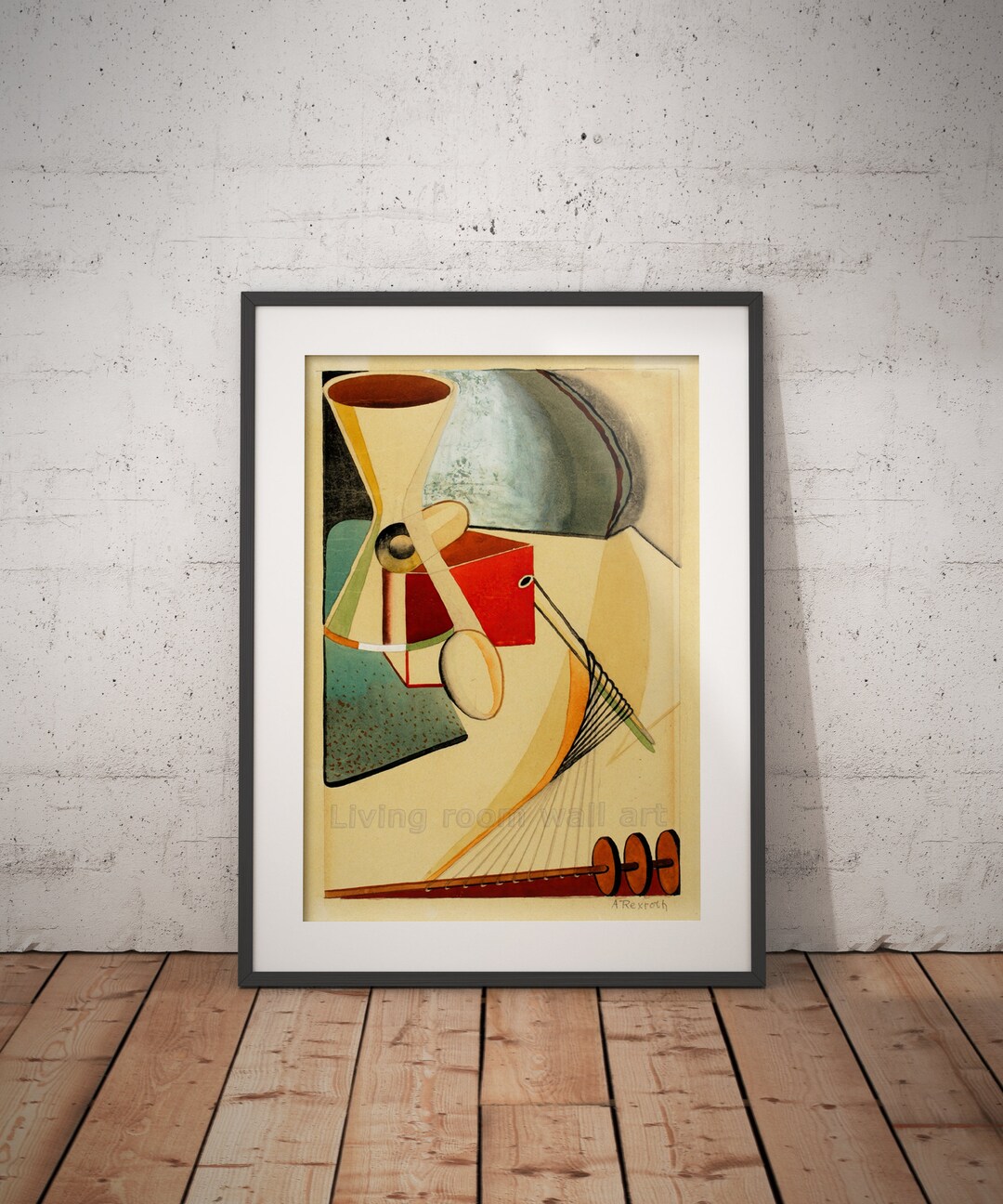 Vintage Abstract Line Art Print, Andree Rexroth Poster (digital ...
