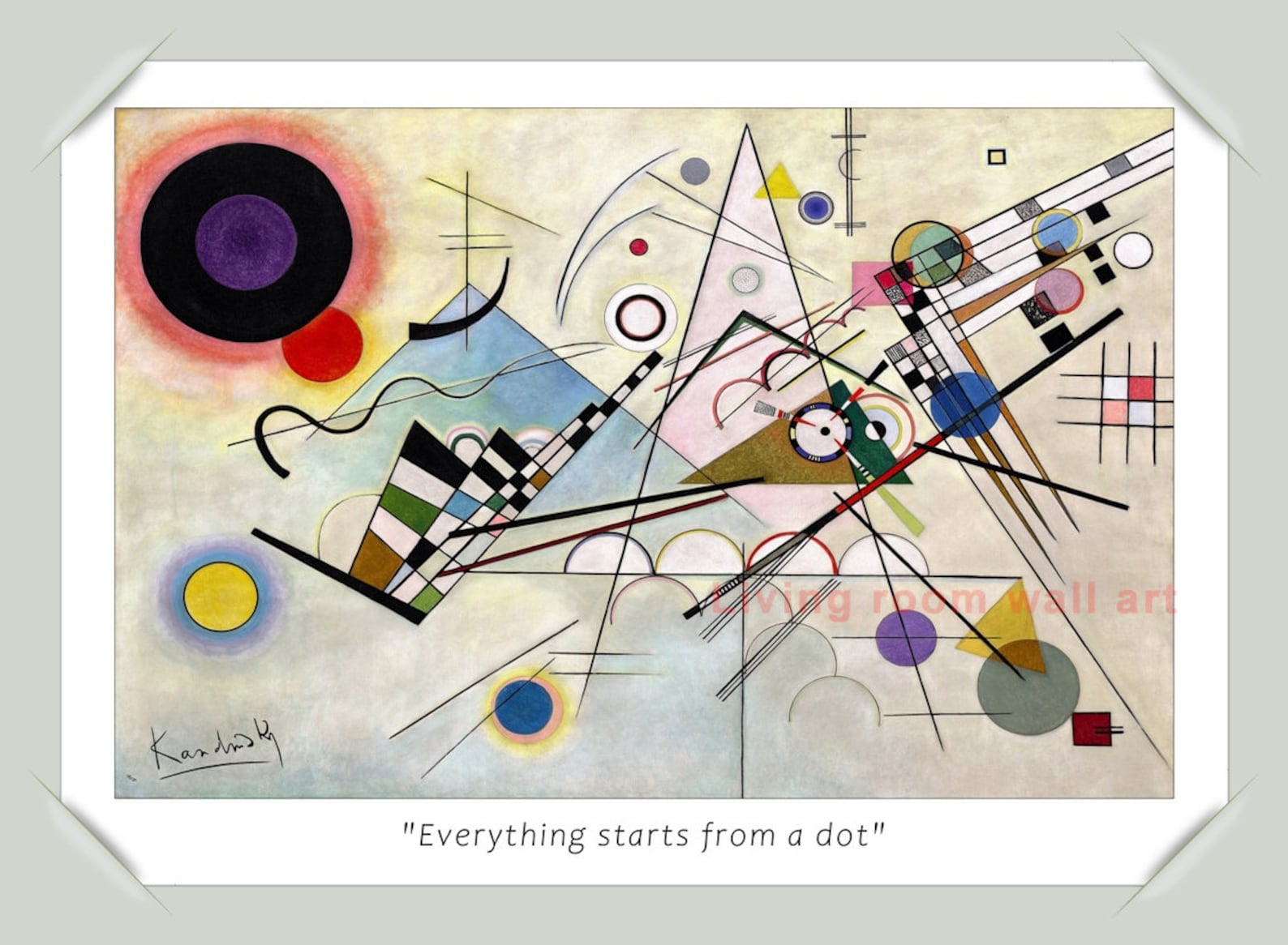 Kandinsky Composition 7 , Vassily Kandinsky Circles Print ,kandinsky ...