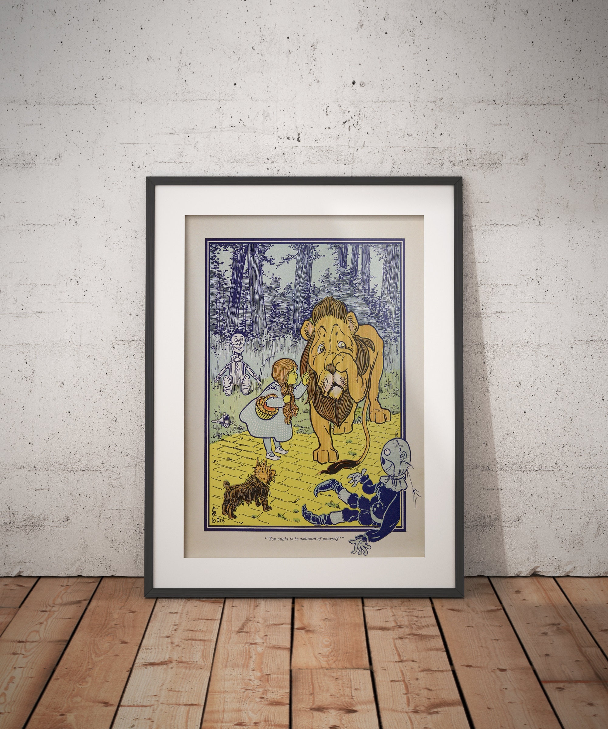 Dorothy Meets the Cowardly Lion, From the Wonderful Wizard of Oz ...