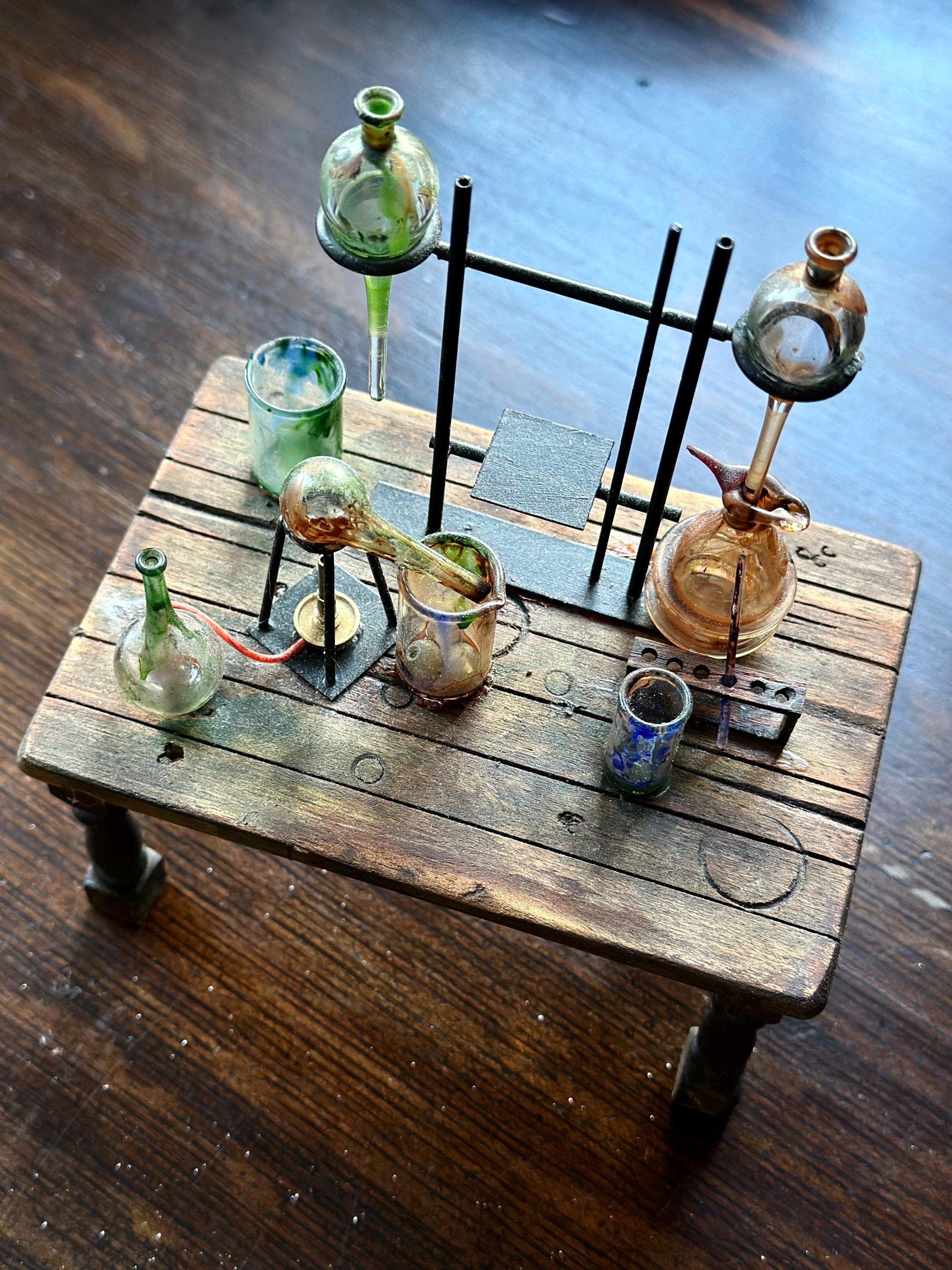Dollhouse Miniature Laboratory Table - Etsy