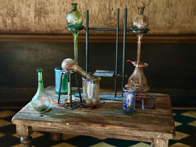 Dollhouse Miniature Laboratory Table - Etsy