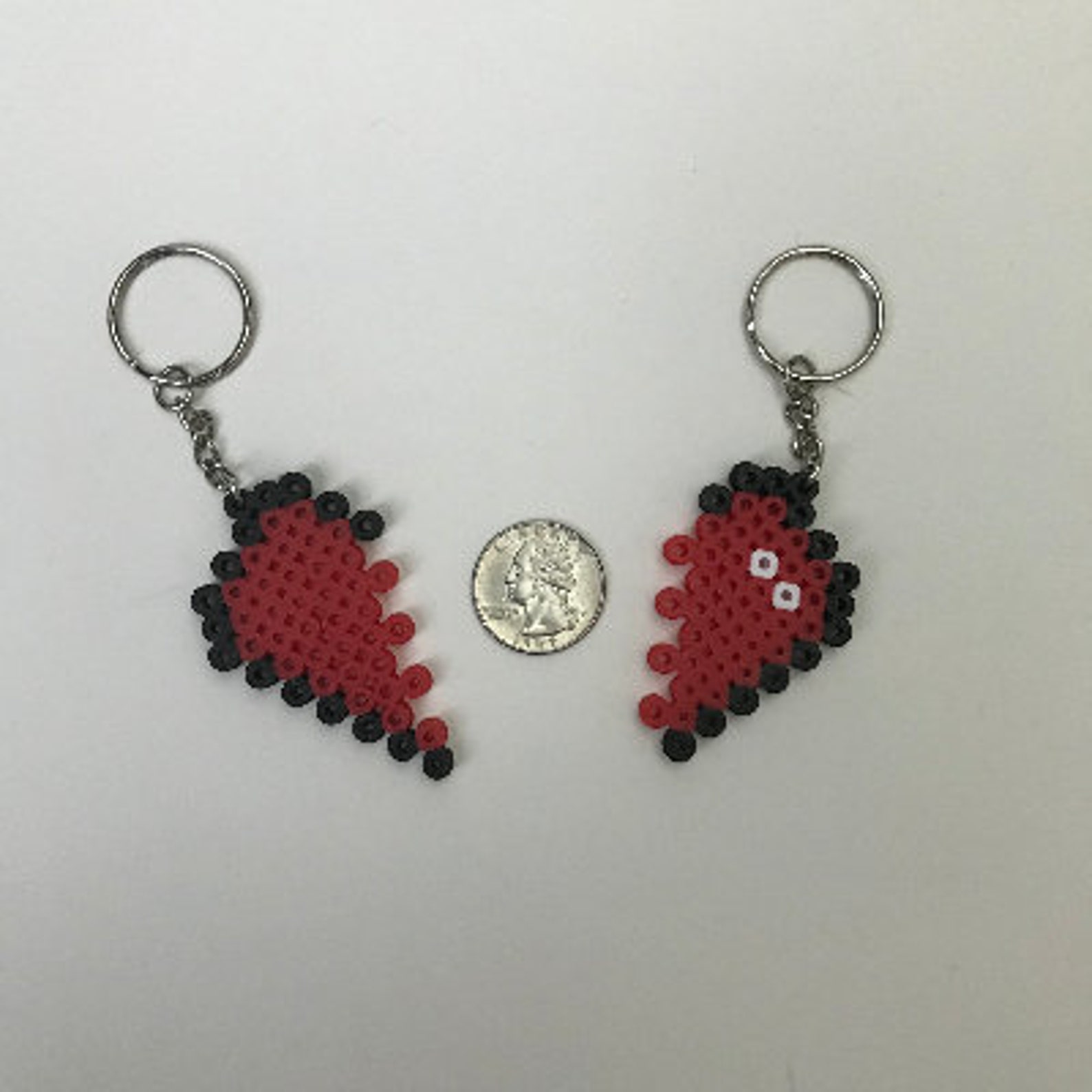 Perler Bead Keychain Friend Perler Bead Freindship Keychain - Etsy