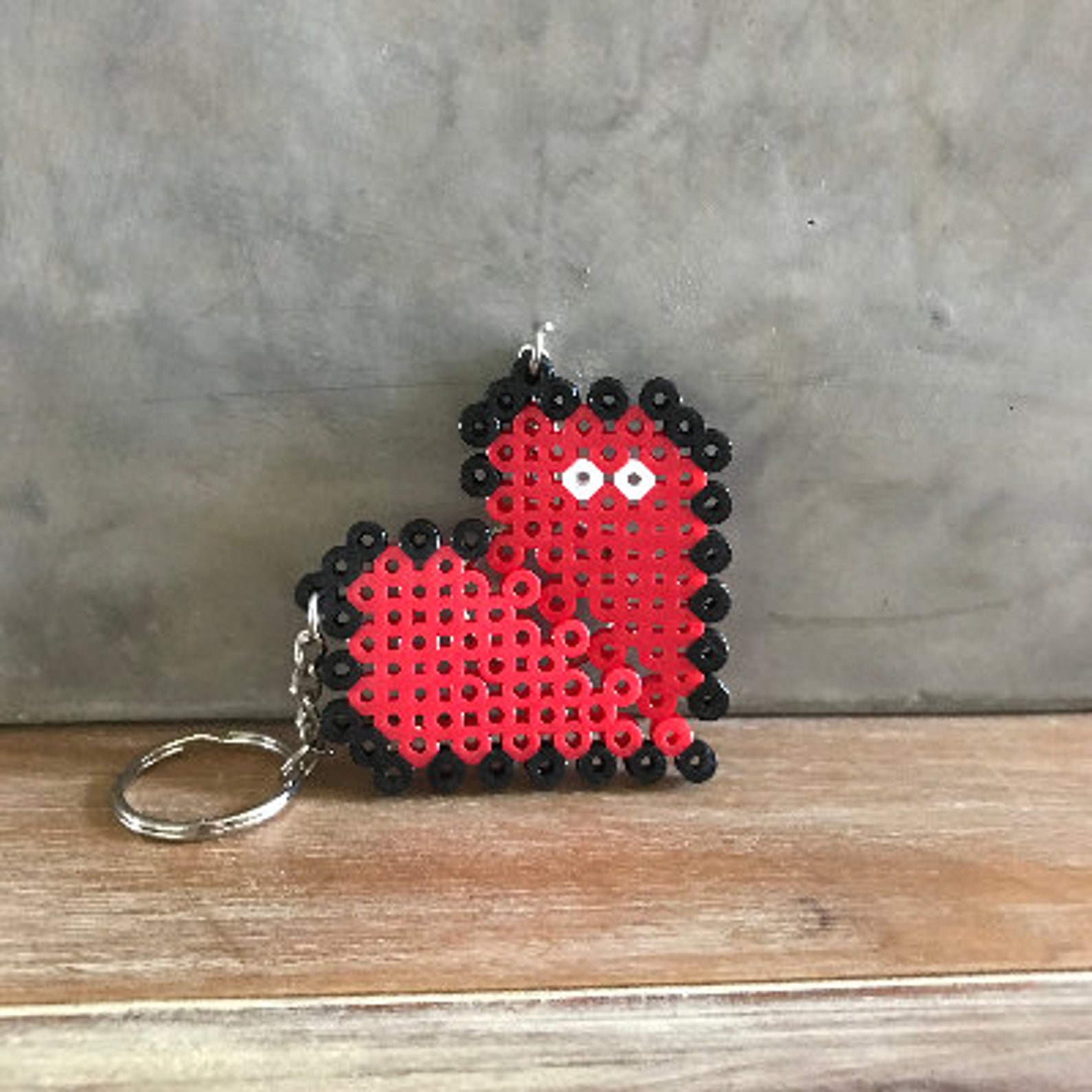 Perler Bead Keychain Friend Perler Bead Freindship Keychain - Etsy