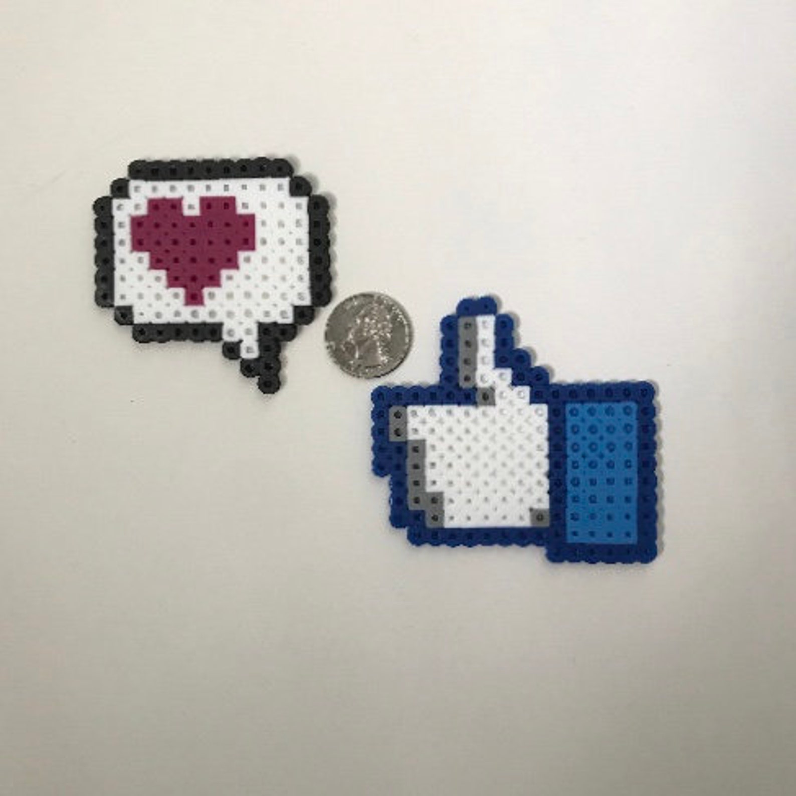 Perler Bead Social Media, Perler Bead Like, Perler Bead Bundle, Media ...