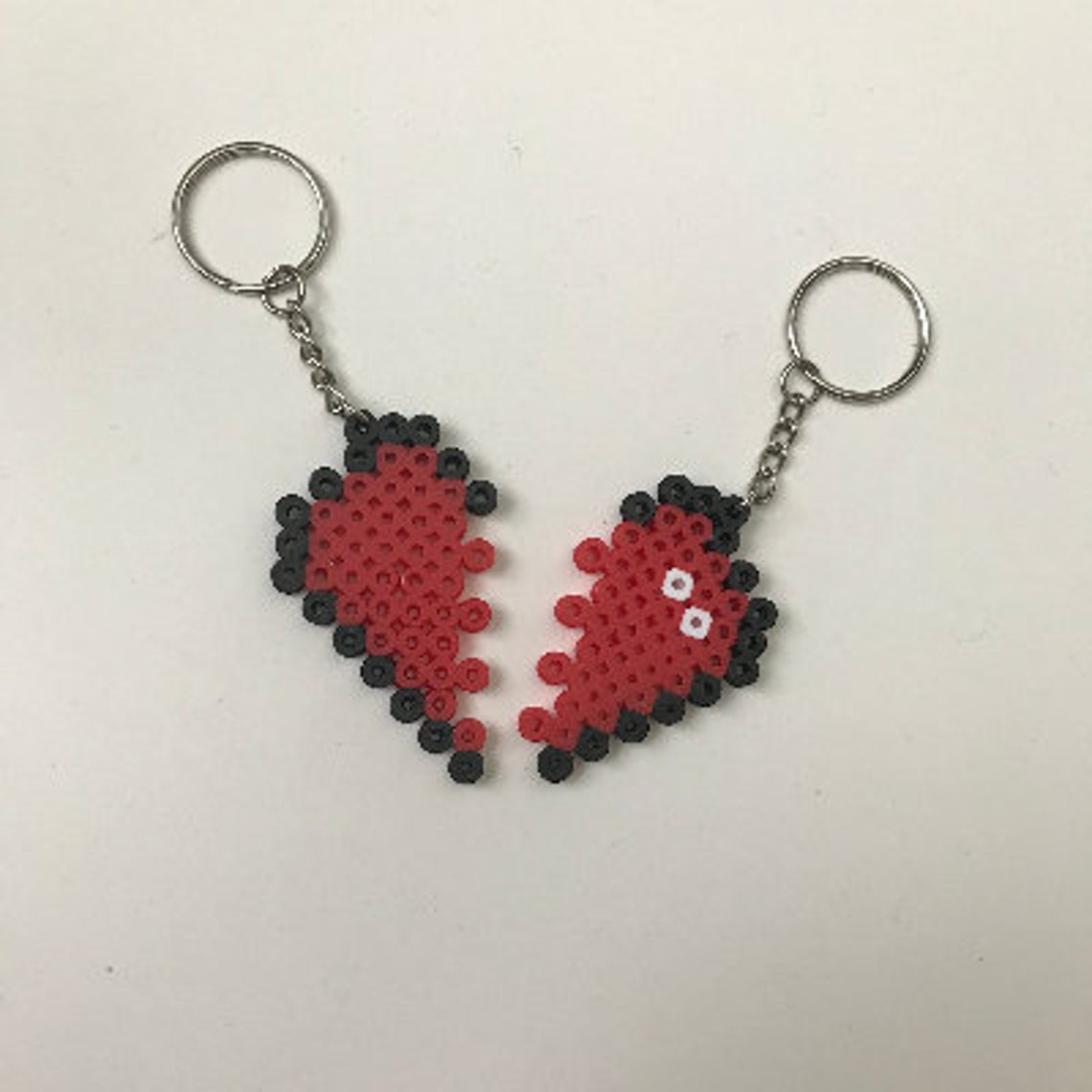 Perler Bead Keychain Friend Perler Bead Freindship Keychain - Etsy