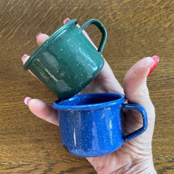 Enamelware Cups - Etsy