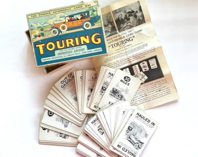 1926 Touring Card Game - Antique Game Collector - Antique Games - Etsy