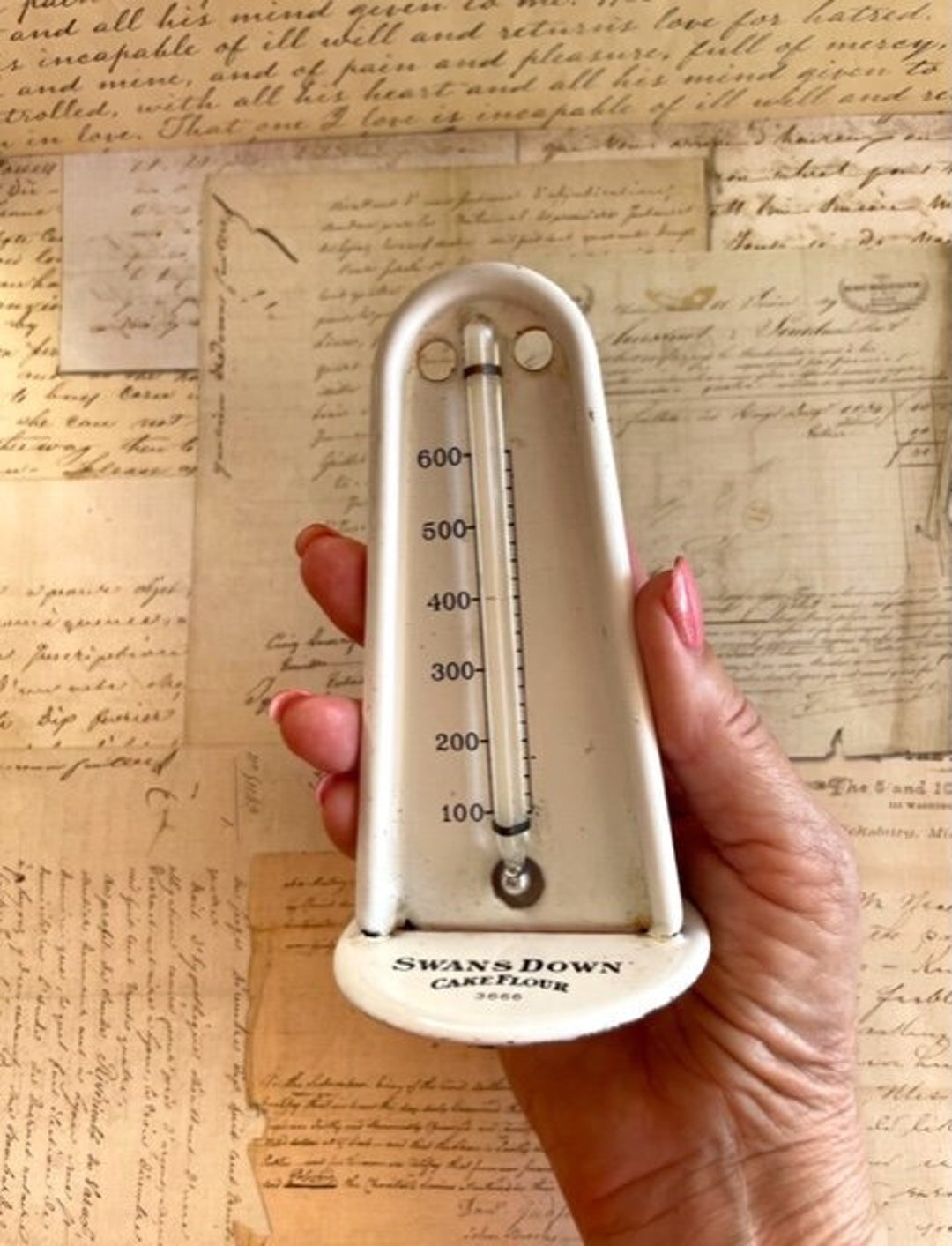 Vintage Enamel Oven Thermometer 1950's Oven Thermometer Vintage Kitchen ...