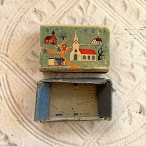 Vintage Ohio Blue Tip Match Box Small Match Stick Holder Vintage Home ...