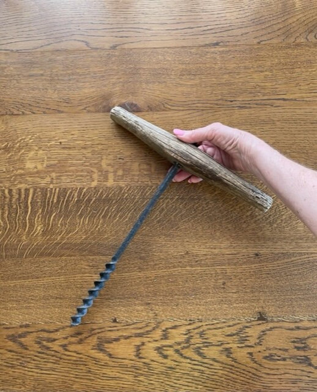 Antique Hand Auger Drill - Primitive Wood Tool - Antique Barn Tools - Etsy