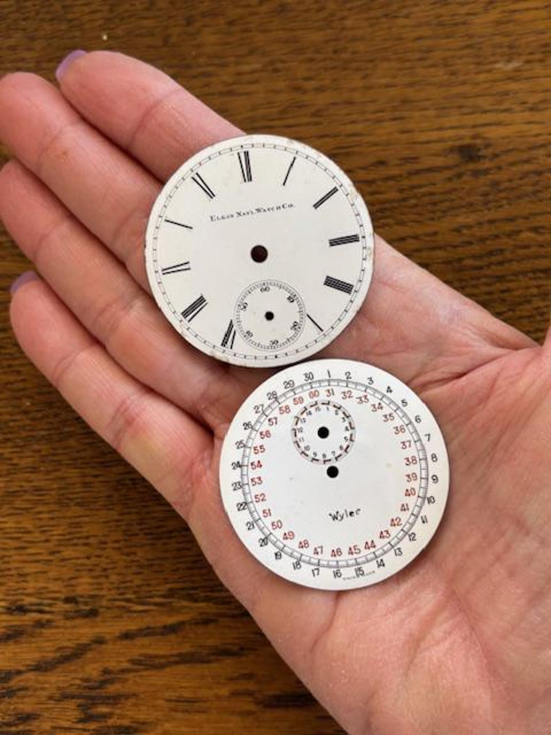 Vintage Watch Faces - (2) Vintage Watch Parts - Mixed Media Supplies ...