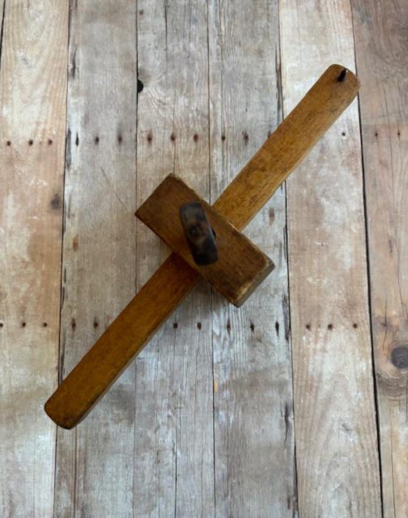 Antique Wood Carpenter Scribe - Wood Carpenter's Scribe Tool - Antique ...