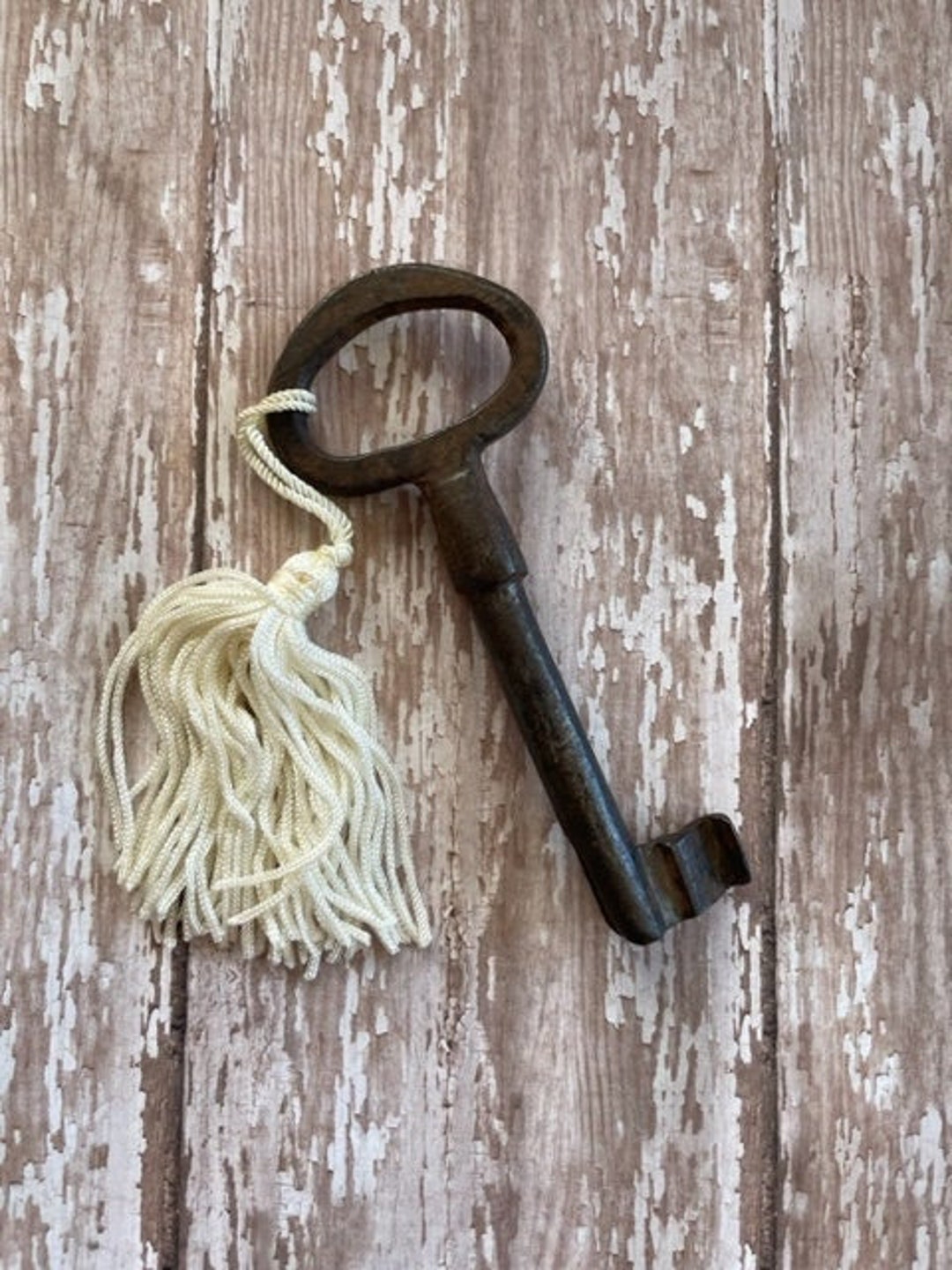 Large Antique French Gate Key Antique 4 5/8 Skeleton Key Antique Home ...