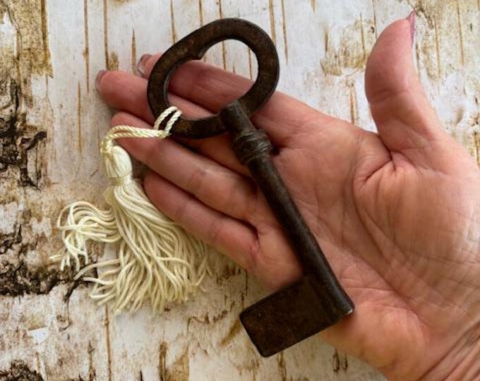 Antique 5 French Gate Key Large Antique Iron Gate Skeleton Key Antique ...